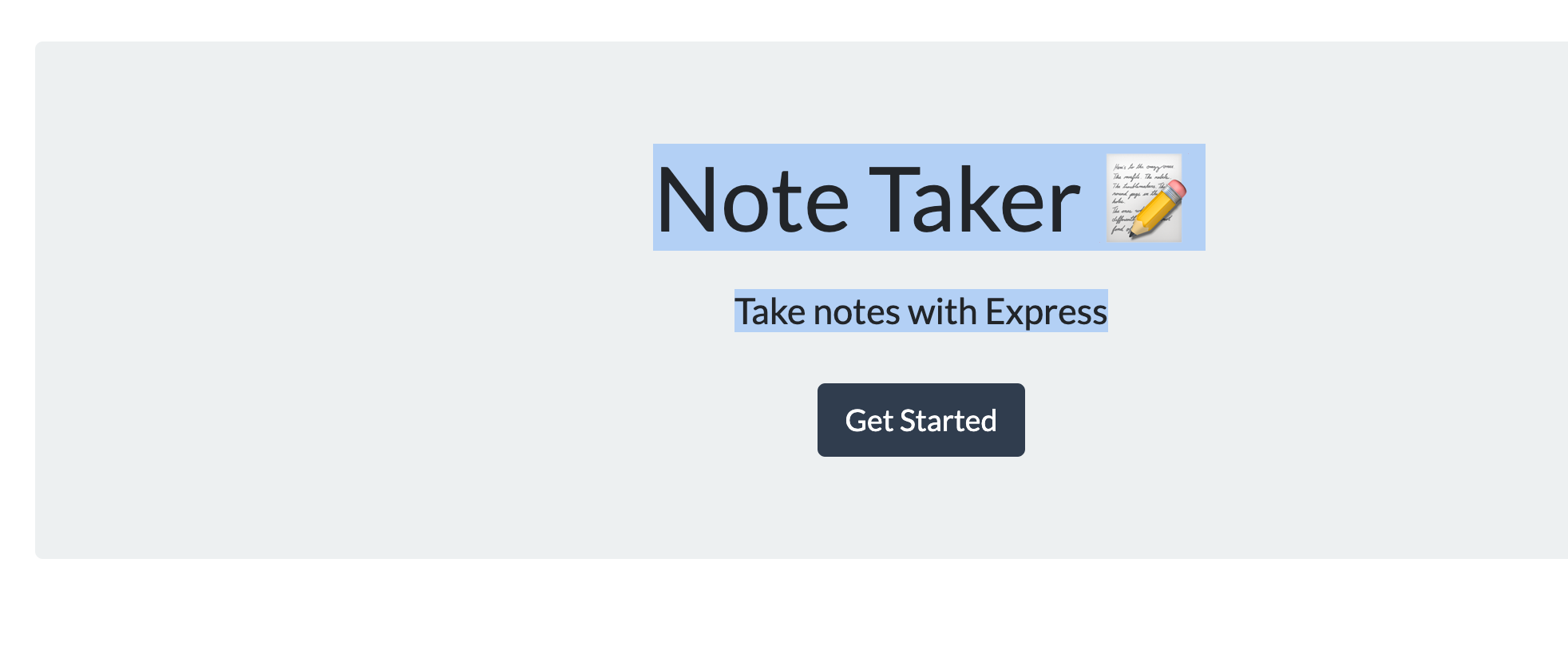 Note Taker app | note-taker